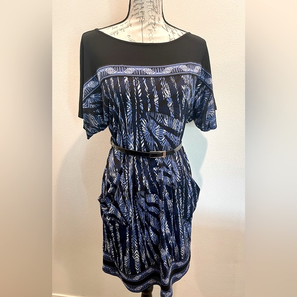 BCBGMaxAzria | Dresses | Bcbg Max Azaria Dress With Belt And Pockets Vintage | Poshmark
